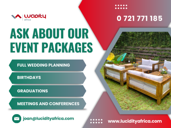 Get an Affordable Event Package in Kenya | Call 0721771185